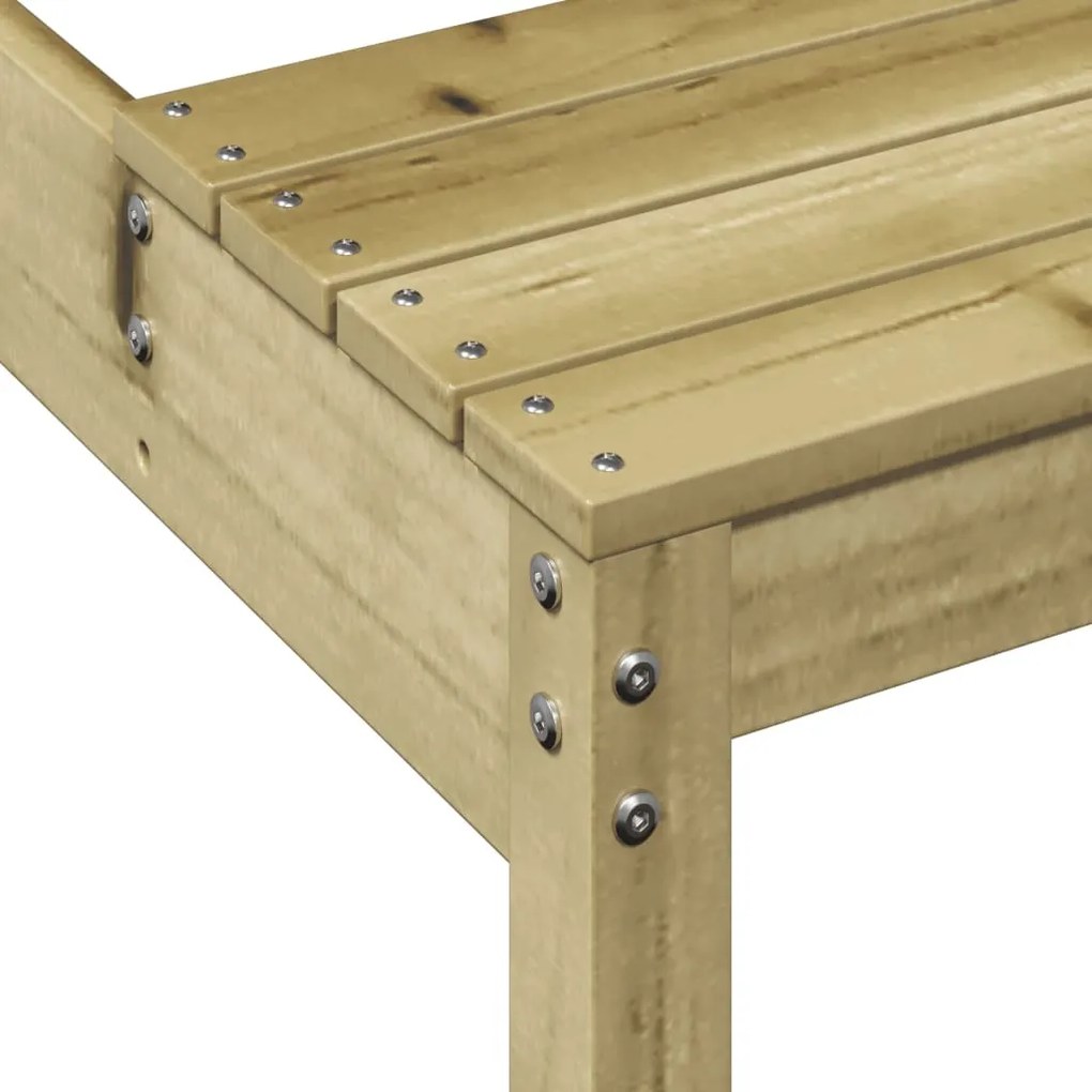 vidaXL Piknikový stůl 110 x 134 x 75 cm masivní borové dřevo [832561] Barva: Přírodní borovice