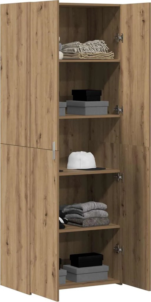 Vysoký bufet Artisanový dub 70 x 42,5 x 185 cm 3365589