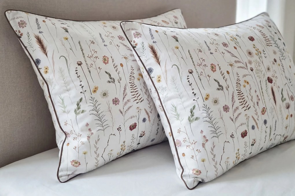 Bavlněné prodloužené povlečení Boho kvítí od Darré Velikost: 140 x 220 + 70 x 90