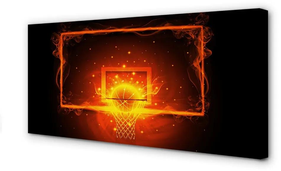Obrazy na plátně Planoucí basketbal 100x50 cm