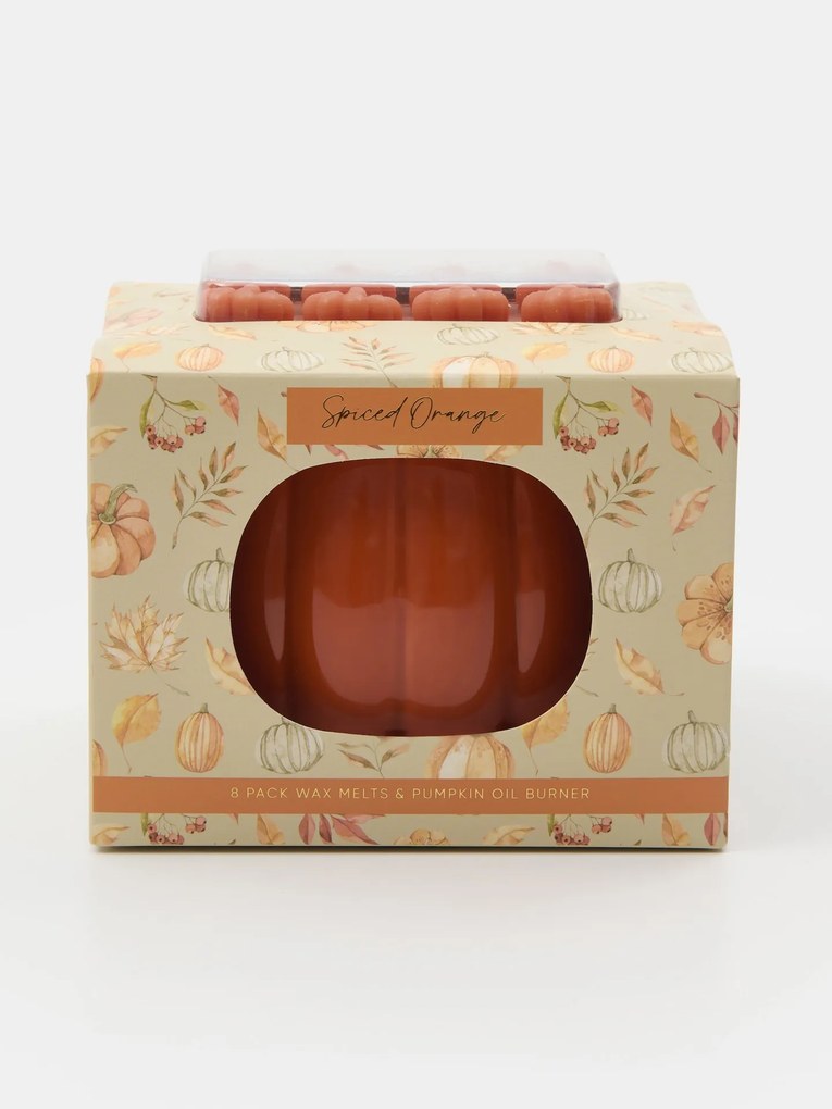 Sinsay - Aromalampa ve tvaru dýně s voskem Spiced Orange - oranžová