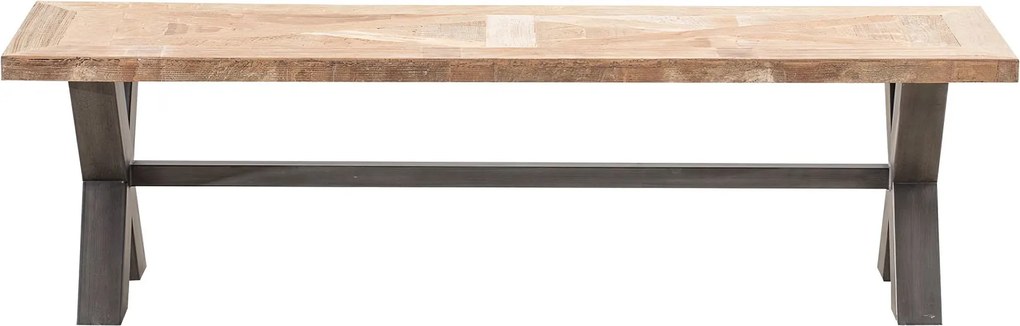 Lavice Mosca 160x40x46 black&natural