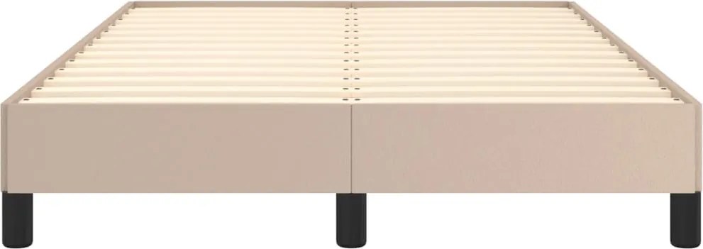 Rám postele bez matrace cappuccino 120x190 cm umělá kůže 3269624