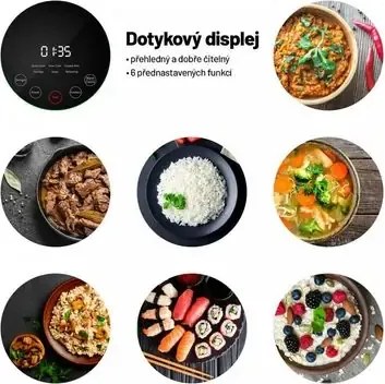 Lauben Low Sugar Rice Cooker 1500WT bílá / Rýžovar / 1.5L / 6 programů