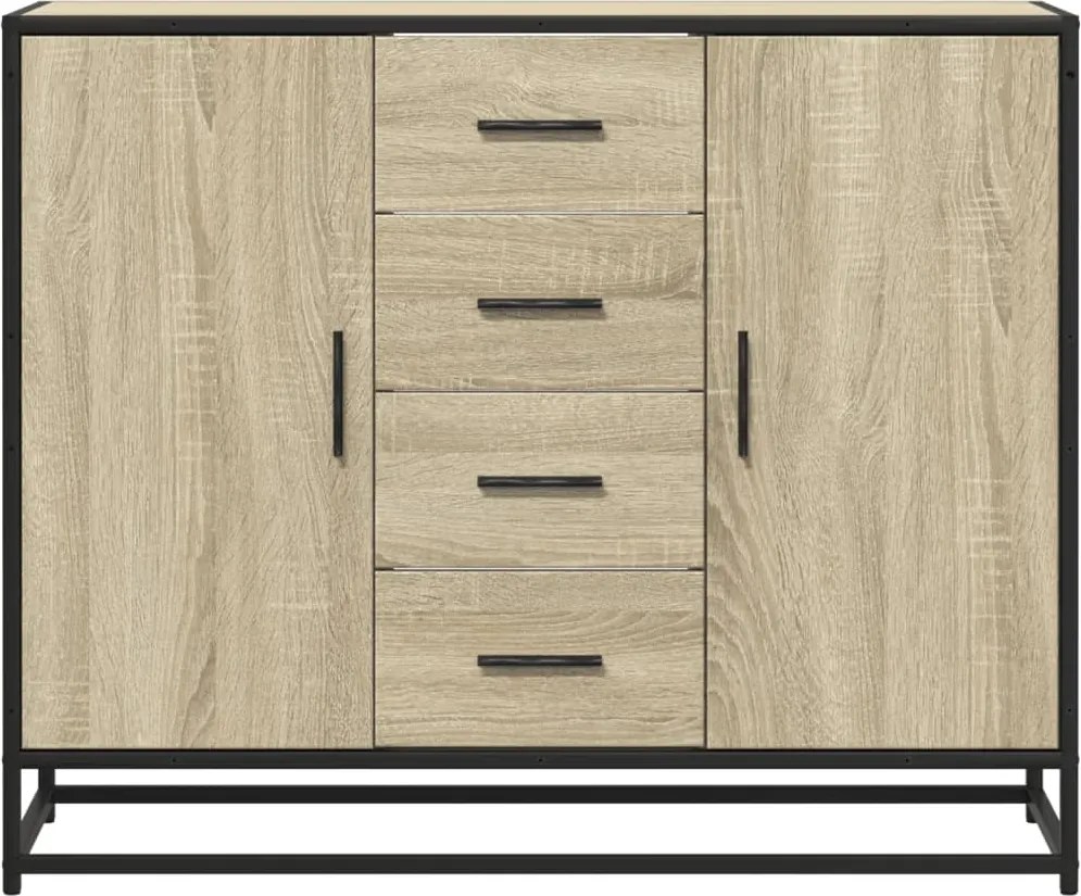 Příborník dub sonoma 92 x 35 x 76 cm kompozitní dřevo 3300826