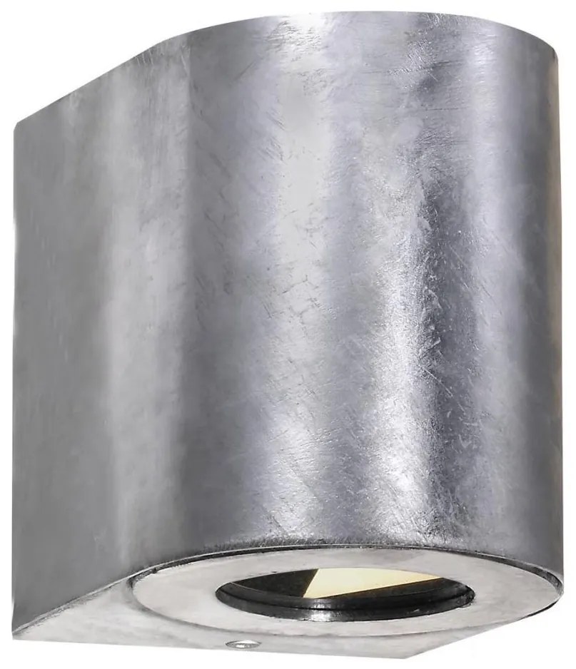 Nordlux - LED Venkovní nástěnné svítidlo CANTO 2xLED/5,5W/230V IP44 stříbrná