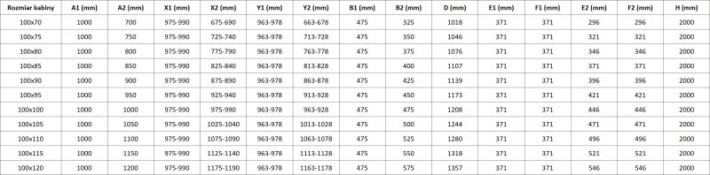 Mexen Mist-F Duo, skládací sprchový kout 100 x 120 cm, čiré sklo-černá mřížka, 8A6-100L-120P-70-77