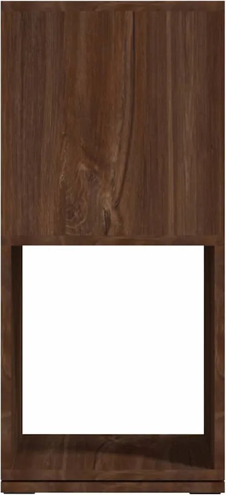 Otočná skříňka hnědý dub 34,5x34,5x75,5 cm kompozitní dřevo 339563