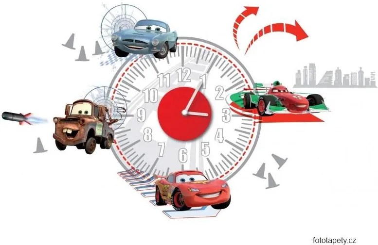 Dětské hodiny Disney s nálepkou - Cars,doprodej