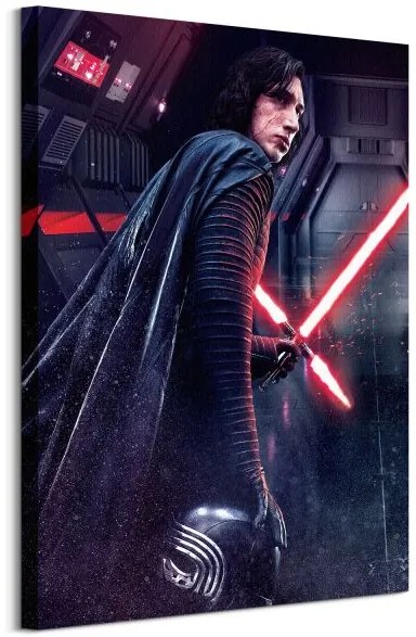 Obraz na plátně Star Wars The Last Jedi (Kylo Ren Rage) 60x80cm WDC100187