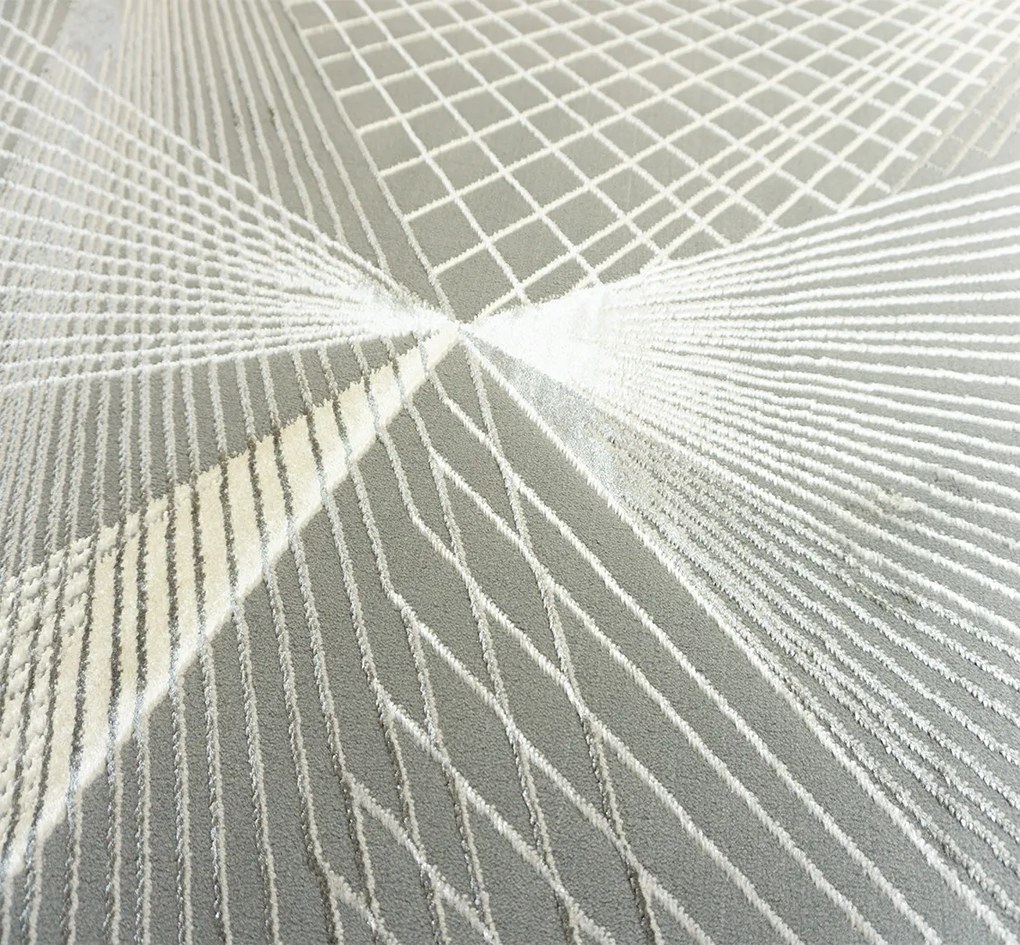 BE Koberec Allianz 6305 GREY - šedý obdélníkový Rozměr: 60x100 cm