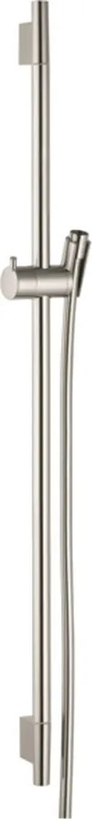 Hansgrohe Unica, S Puro sprchová tyč 900 mm se sprchovou hadicí Isiflex 1600 mm, kartáčovaný nikl, HAN-28631820