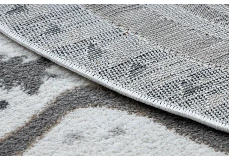 Dywany Luszczow Kulatý koberec FUN Land pro děti, ulice, vesnice - krém Rozměr koberce: 100 cm KRUH
