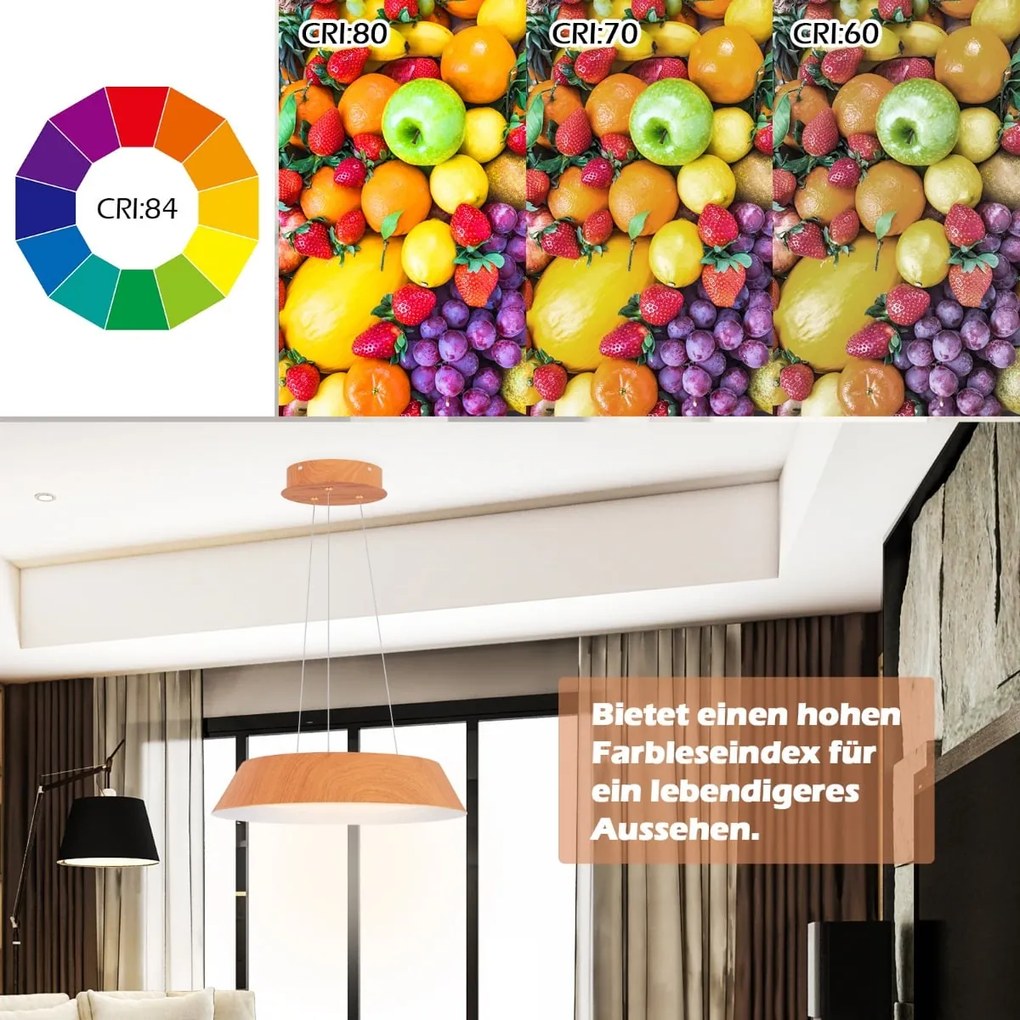 Costway 21 W stropní LED stropní světlo úsporné stropní svítidlo s přírodním