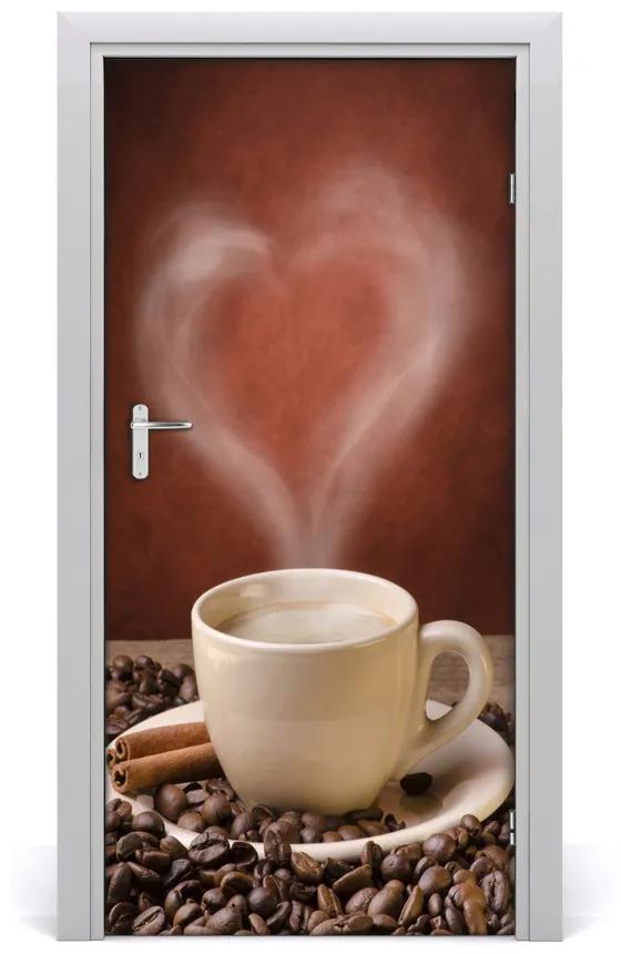 Fototapeta na dveře samolepící aromatická káva 85x205 cm