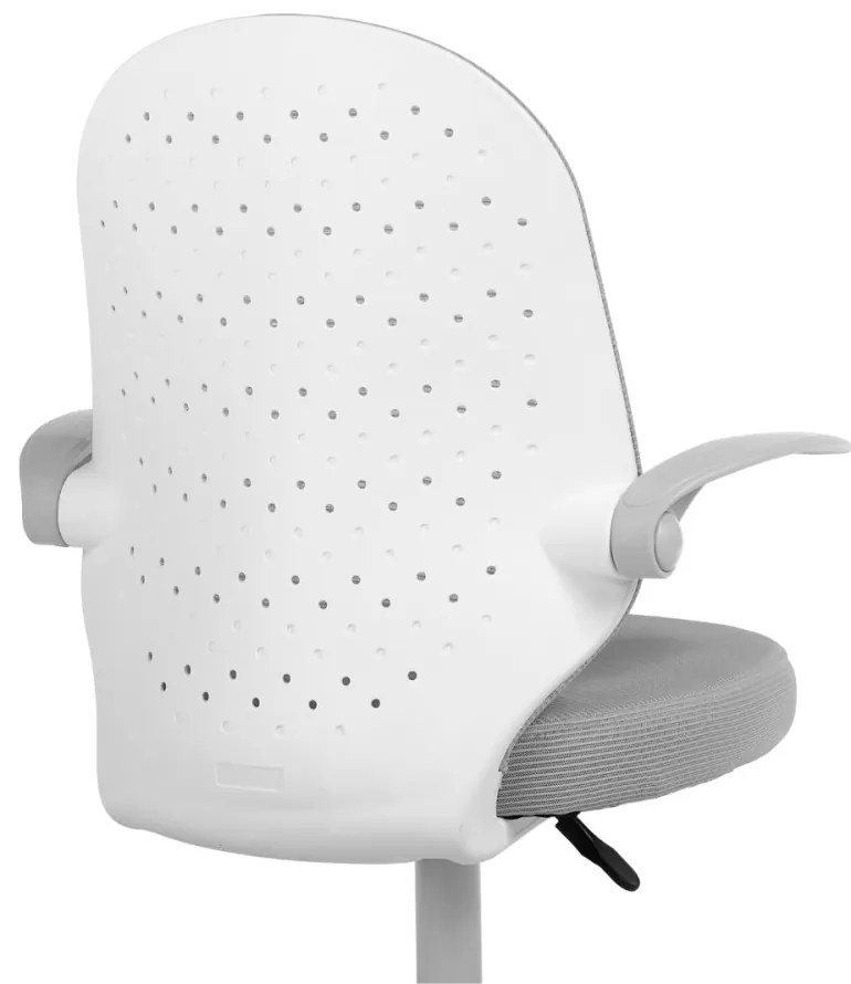Dětská otočná židle Neoseat JUNI 012 s podnoží — látka, šedá