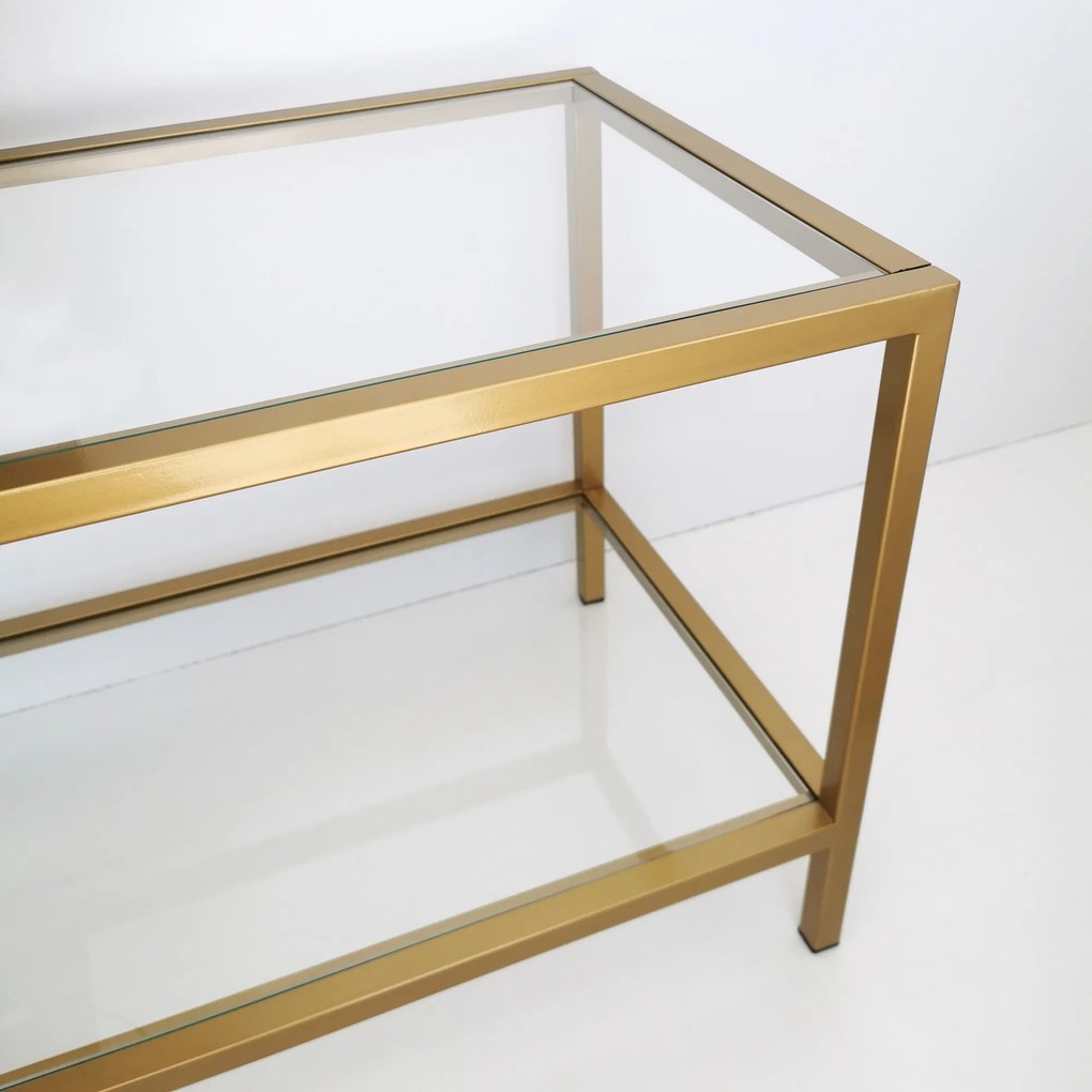 KALUNE DESIGN Kovový TV stolek GLAMP zlatý 552NOS2223