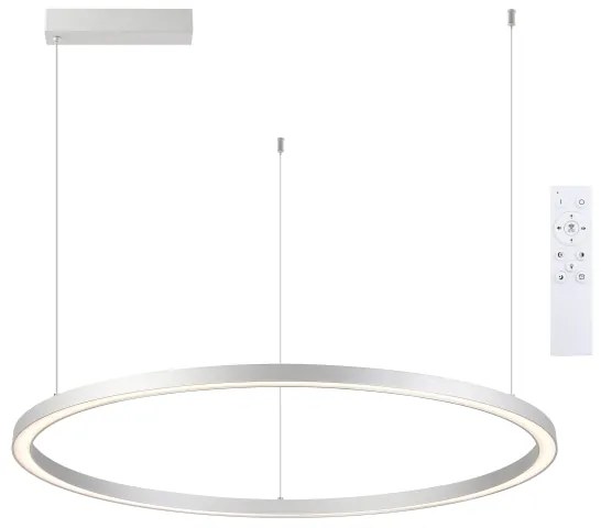Brilagi - LED Stmívatelný lustr na lanku PORTOFINO LED/98W/230V stříbrná + DO