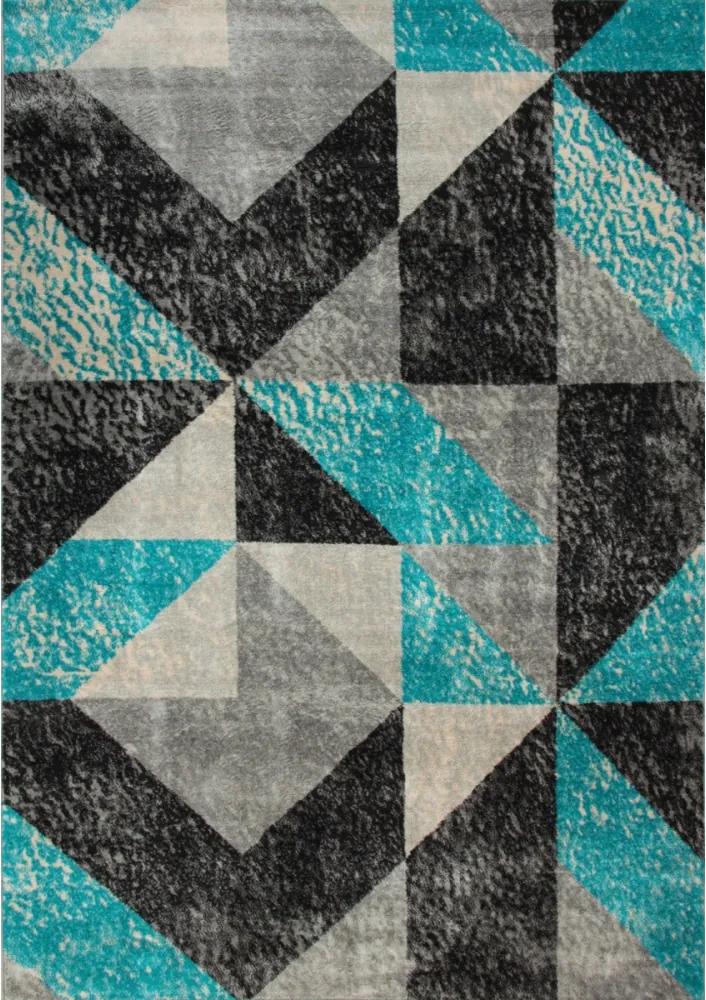Kusový koberec PP Dina tyrkysový, Velikosti 133x190cm | BIANO