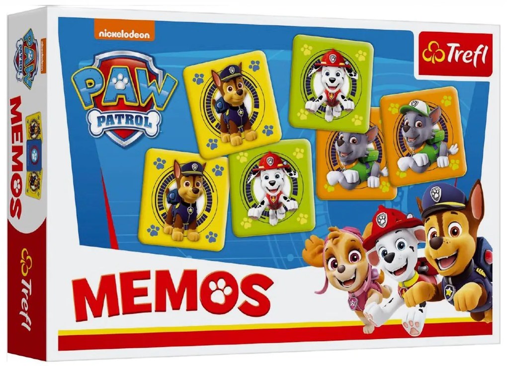 Pexeso papírové Paw Patrol/Tlapková patrola společenská hra 30 kusů v krabici 21x14x4cm