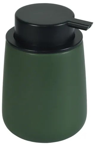 BISK Erga Nero, dávkovač mýdla na postavení 350 ml, tmavá zelená-černá matná, ERG-08356