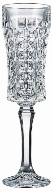 BOHEMIA DIAMOND SKLENICE NA ŠAMPAŇSKÉ 120 ML SADA 6 KS