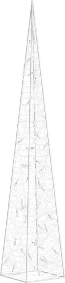 Akrylový dekorativní světelný LED kužel modrý 90 cm 328961
