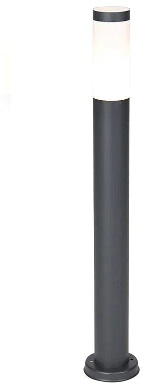 Bollard sloupková lampa antracitově šedá 80 cm IP44 opal - Rox
