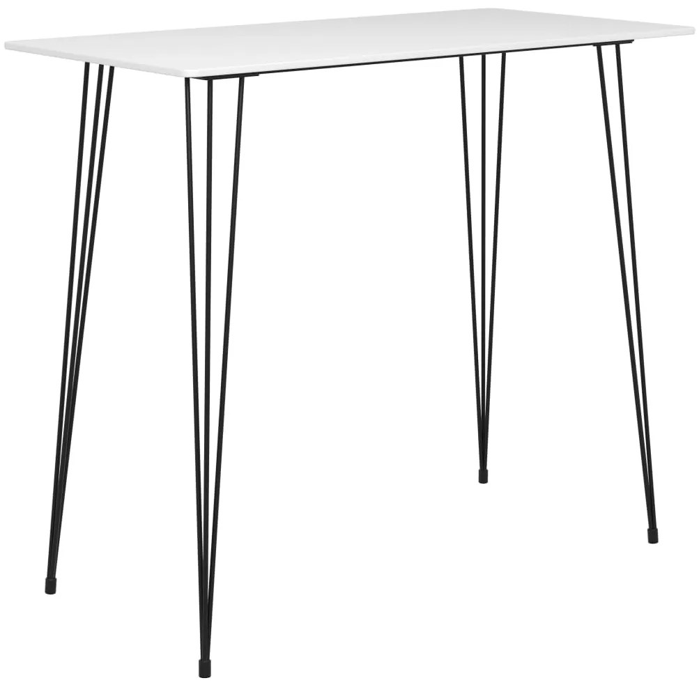 248144 vidaXL Barový stůl bílý 120x60x105 cm