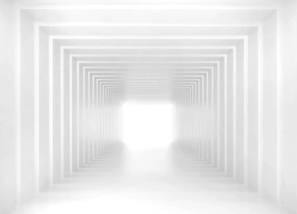 Malvis ® Tapeta 3D bílá chodba Vel. (šířka x výška): 432 x 290 cm