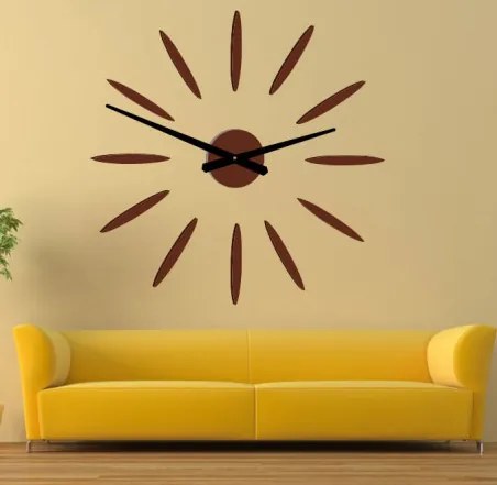 3D nalepovací hodiny na zeď DIY: Minimalismus a tichý chod | SENTOP 12P050 2D PLEXI