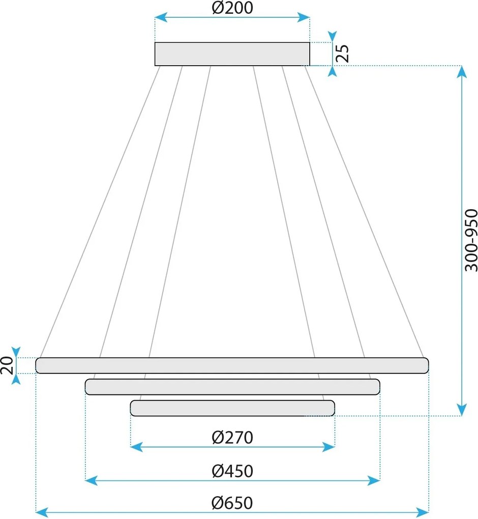 Křišťálový závěsný LED lustr G036-CP zlatý/neutrální bílá