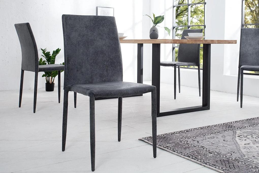 Designové židle Neapol / tmavě šedá