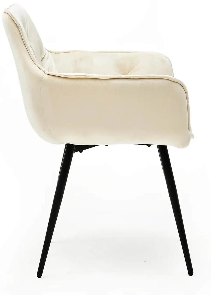 Čalouněné Židle Santos Béžový Velvet