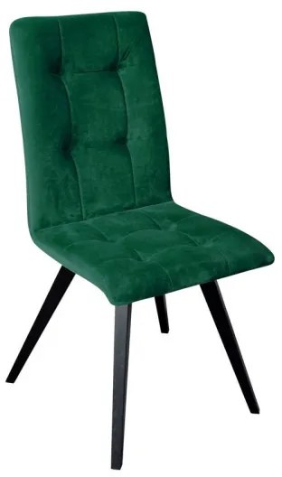 Moderní čalouněná židle JK33, Barva dřeva: černá, Potah: Magic Velvet 2230