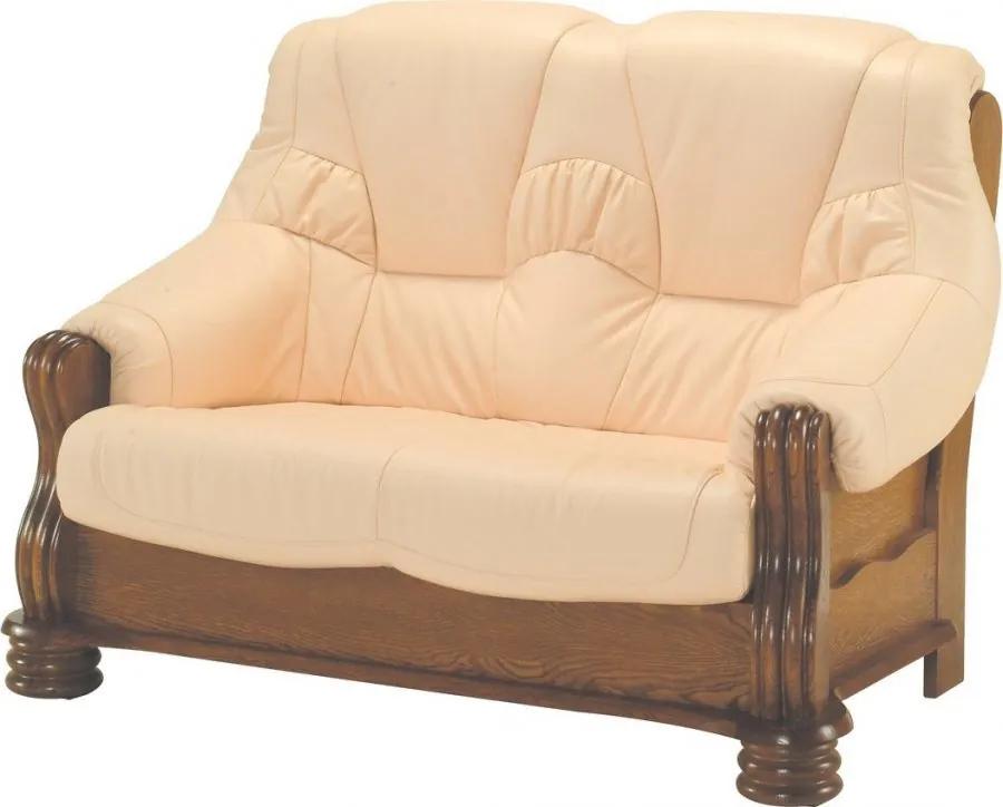 Casarredo - Komfort nábytek Dvoumístná pohovka ARTUR kůže | potah: kůže Cappuccino,barva: moření 5