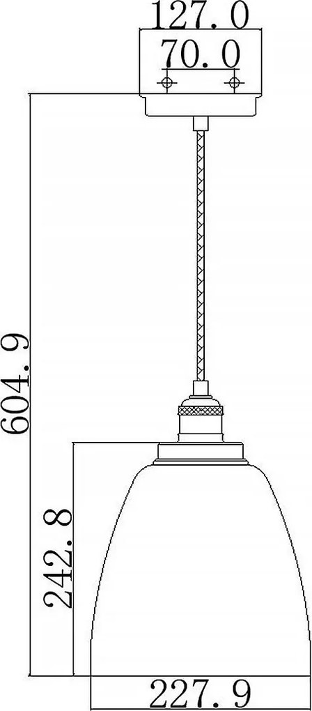 Lustr nad stůl Elstead BASKIN B-PN lesklý nikl 1x E27