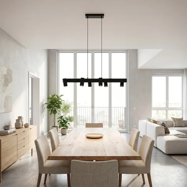 BRILAGI - LED RGBW Stmívatelný lustr na lanku SELE 6xGU10/6,5W/230V černá