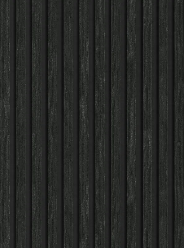 Mexen Lam-F, akustické stěnové lamely 275 × 30 cm, plstěný podklad 8 mm, technická dýha, dub černý stříbřitý, S105-275307-3015-025