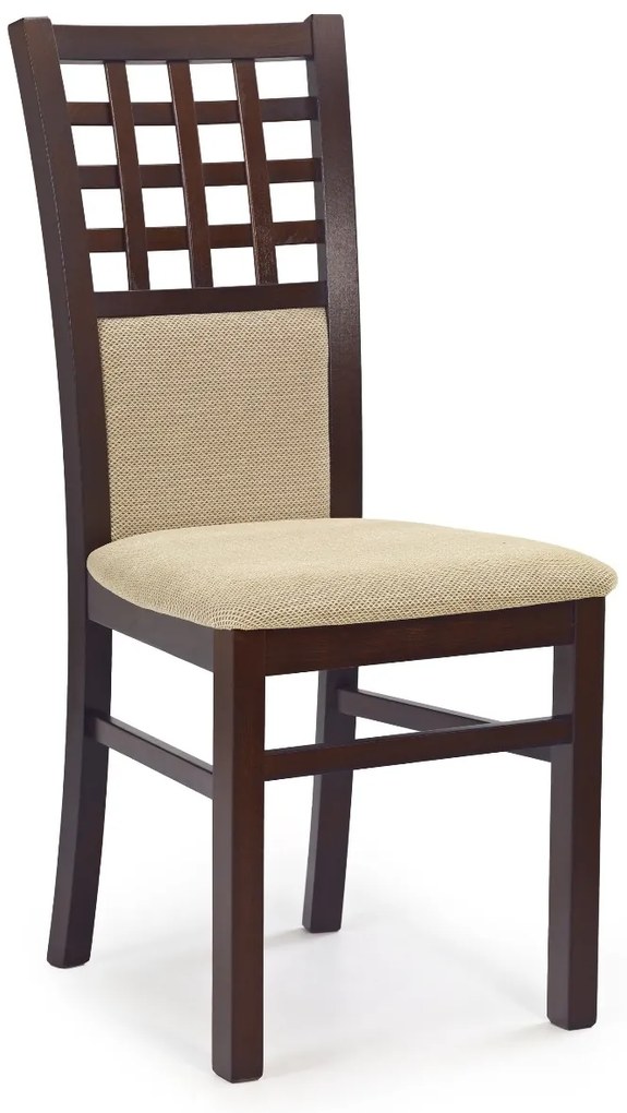 Klasická jídelní židle Tmavý ořech CHEQUERED