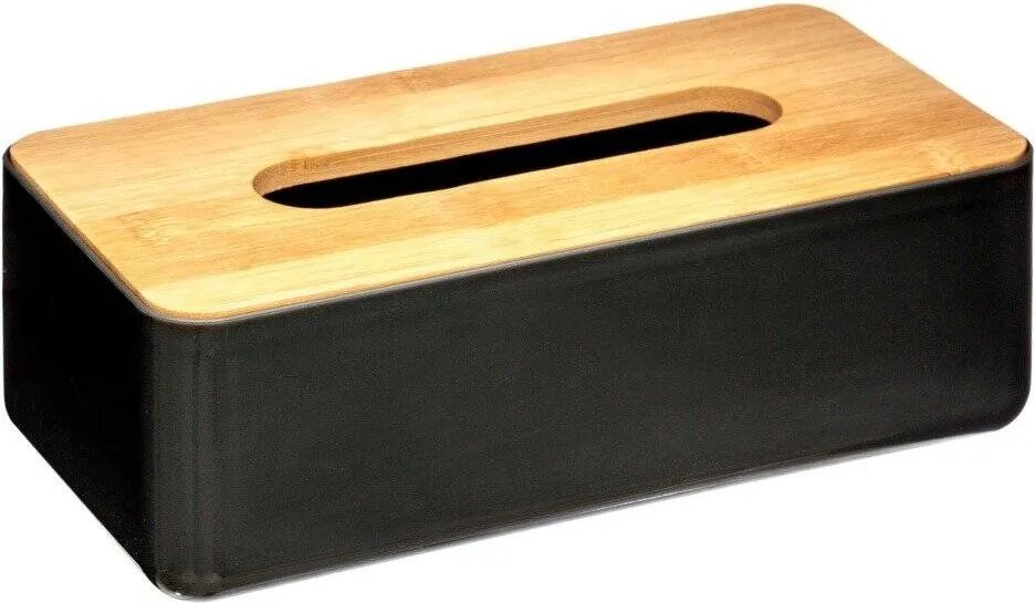 Box na kapesníky v černé barvě, 26 x 13 x 9 cm