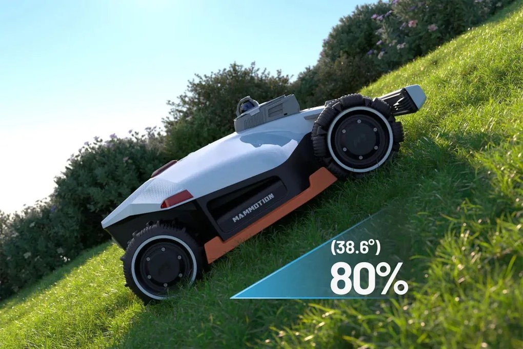 Mammotion LUBA 3 AWD 3000 LiDAR 360°+netRTK+AI-Vision robotická sekačka - 3000m2, sklon až 80%, Wifi/Bluetooth, + 4G data 3roky ZDARMA