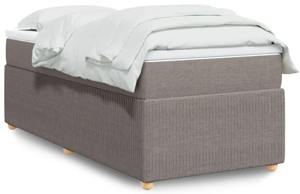 Box spring postel s matrací černá 120x200 cm textil
