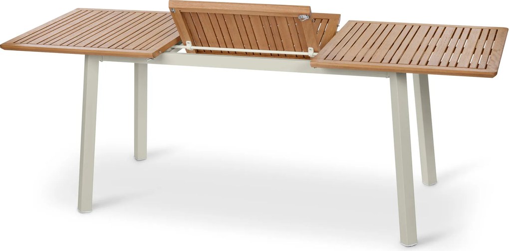 Tchibo - Prostorově úsporný rozkládací zahradní stůl »Liska«, cca 140–200 x 75 cm