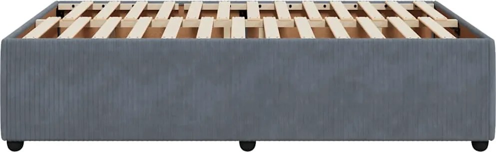 Rám postele bez matrací tmavě šedá 120x190 cm samet 3284995