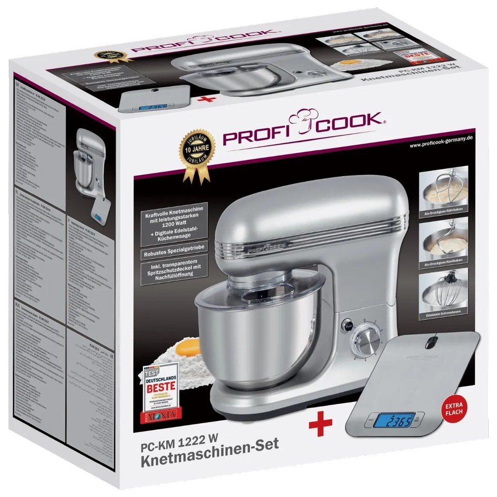 ProfiCook PC-KM 1222 W silber