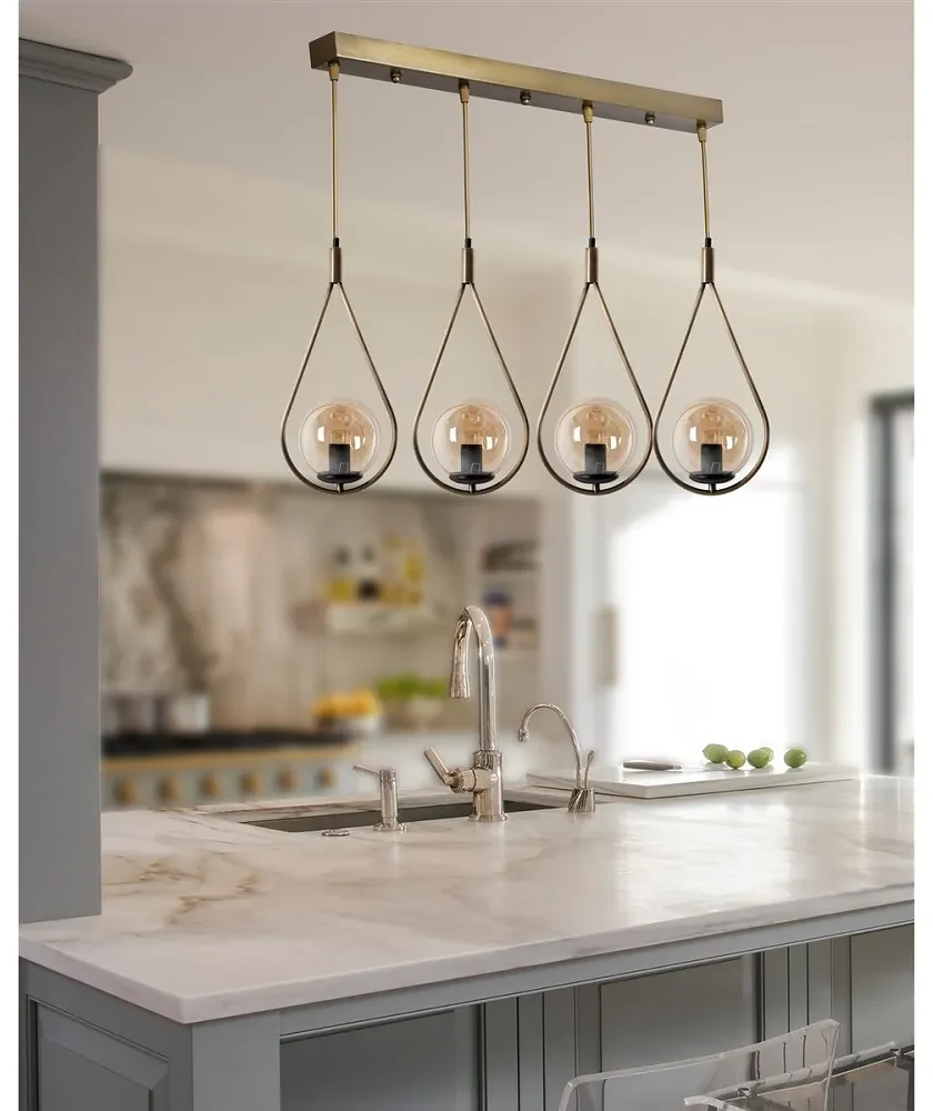 Designový lustr Abriella 65 cm měděný | BIANO