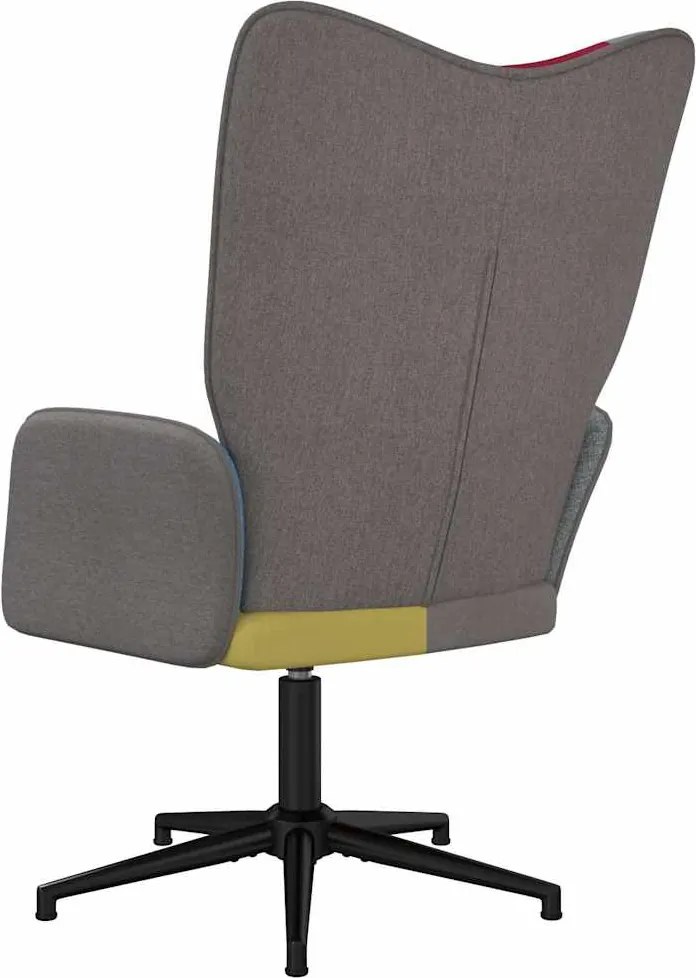 Relaxační křeslo patchwork textil 328187
