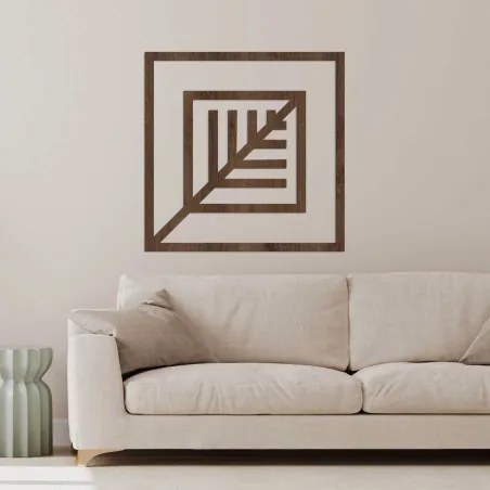 Geometrická dřevěná dekorace na zeď - Moderní design | SENTOP HDF0397-B