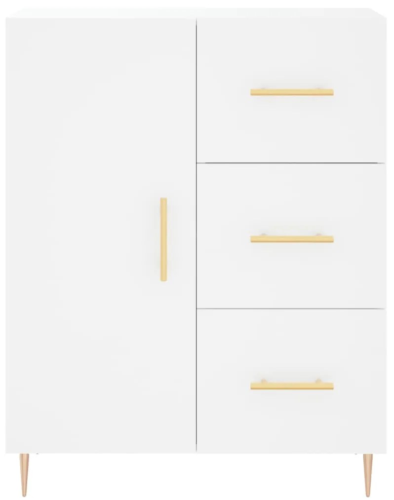 Skříň highboard bílá 69,5 x 34 x 180 cm kompozitní dřevo - Default Title